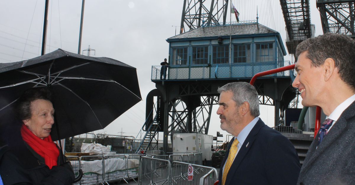 VolkerLaser, HRH The Princess Royal makes visit to Newport cultural ...